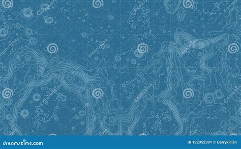 Vector Abstract Moon Relief Map Generated Conceptual Lunar Elevation