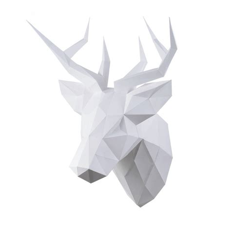 Wizardi 3d Papercraft Kit Deer Pp 1olp Wht