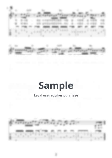 유해준 나에게 그대만이 전 곡 연주 Tab악보 Tab 1staff By 최동건