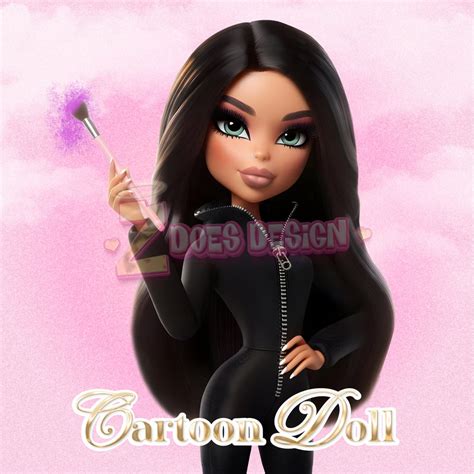 Personalised Cartoon Doll Logo Design Zdoesdesign