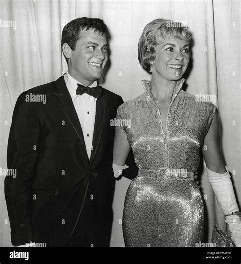 Tony Curtis And Wife Janet Leigh At The 32nd Annual Academy Awards