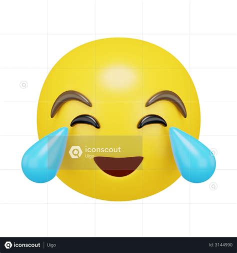Face With Tears Of Joy 3d Emoji Free Download Sign And Symbols 3d