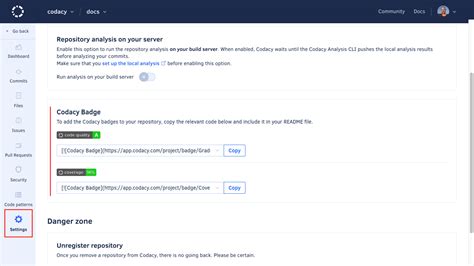 Adding A Codacy Badge Codacy Docs