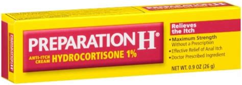 Preparation H Anti Itch Hemorrhoid Treatment Cream With Hydrocortisone