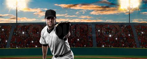 Baseball Player Stock Image Colourbox