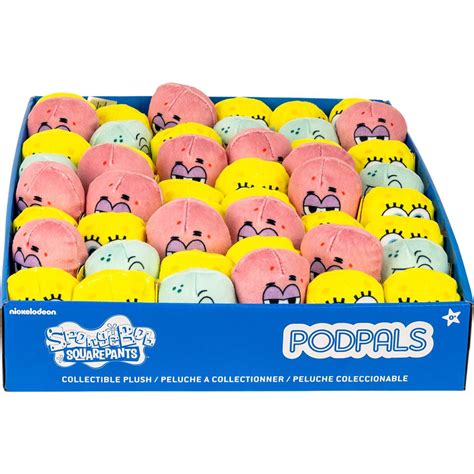 Spongebob Mini Plush Assortment 48 Pcs Bulk Vending World