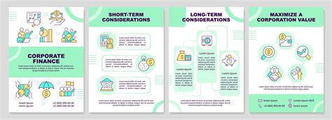 Premium Vector Corporate Finance Brochure Template