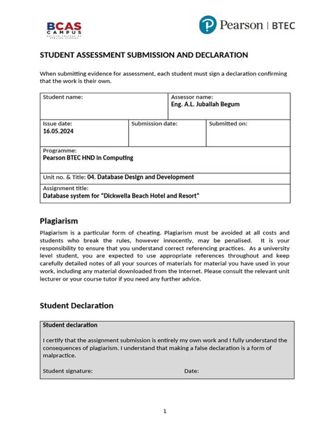 Ddd Assignment Brief Batch 22 Amended Pdf Relational Database Microsoft Sql Server