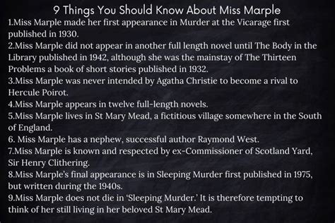 Jane Marple Hakkında Bilinmesi Gereken 9 Bilgi