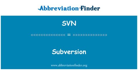SVN Definición Subversión Subversion