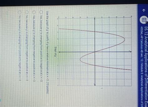 Solved 0512 Analytical Applications Of Differentiation Exa