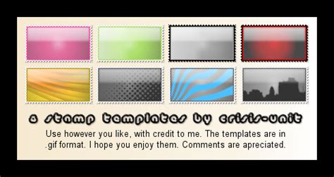 Stamp Template Deviantart