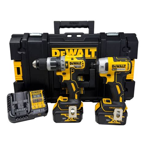 Dewalt Dck266m2 18v Brushless Combi Drill And Impact Driver Kit With