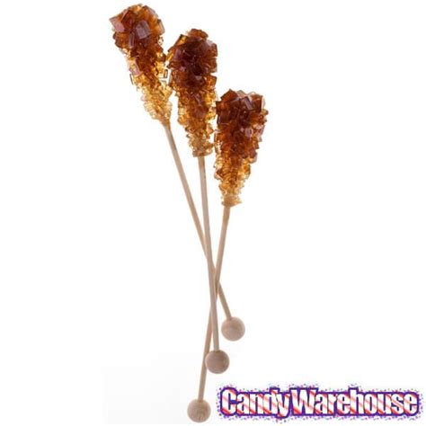 Rock Candy Swizzle Sticks Amber 72 Piece Box Bestcandyshop