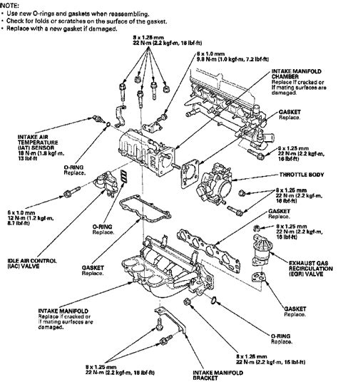Torque Specifications — 1998 Honda Accord Ex Sedan L4 2254cc 2 3l Sohc