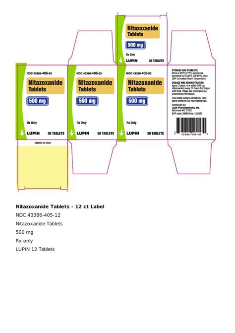 Nitazoxanide 500mg Tablet At Rs 125stripe Alinia In Surat Id
