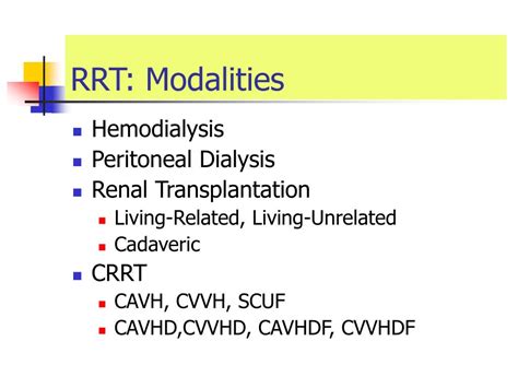 Ppt Renal Replacement Therapy Rrt Powerpoint Presentation Free