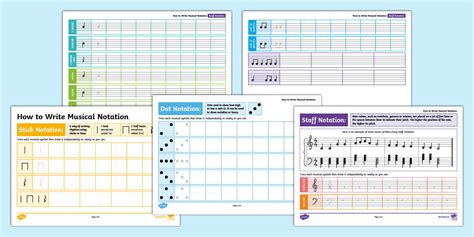👉 Lks2 How To Write Musical Notation Activity Twinkl