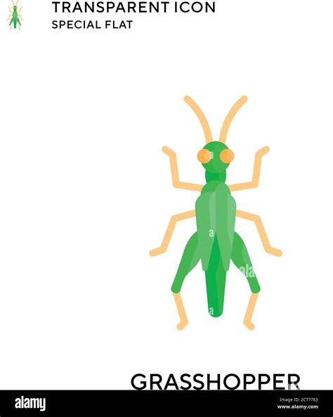 Grasshopper Vector Icon Flat Style Illustration Eps 10 Vector Stock