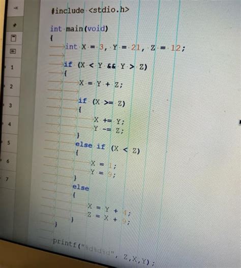 Solved F Include Int Main Void Int X 3 Y 21 Z Chegg Com