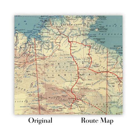 Personalised Route Map Custom Road Trip Or Hiking Map The Unique