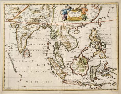 Tabula Indiae Orientalis By Frederik De Wit 1629 1706 Memoirs Of India