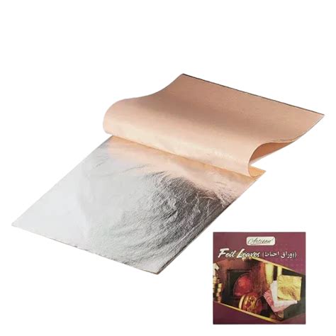Silver Foil Leaf Sheet 6x6 Inch Each 100 Pcs Karachi Stationers