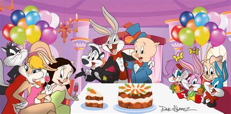 A Looney Looney Tiny Toony Birthday By Redtop1995 On Deviantart