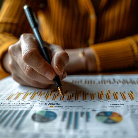 Business Analytics Concept Financial Charts And Graphs Business
