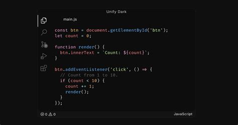unify by aprilthefool vs code themes