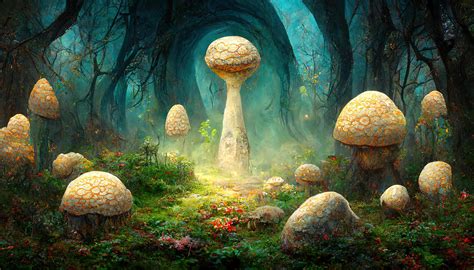 A Small Ginger Mushroom With A Bitten Off Cap Grows Angularly From The