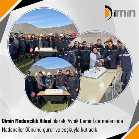 Dimin Madencilik Ailesi Olarak Avnik Demir İşletmemizde 4 Aralık Dünya