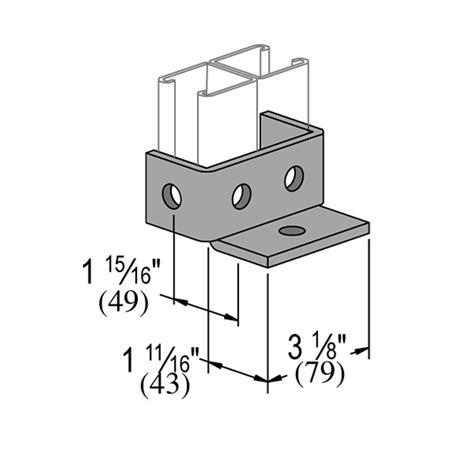 P2453 Post Base Unistrut Midwest