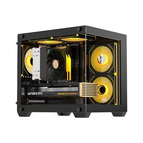 Case Aoc Cg380b Black Mini Matx No Fan Computer Case