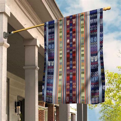 Lamba Mpanjaka Malagasy Traditional Pattern Garden Flag By Africanpride