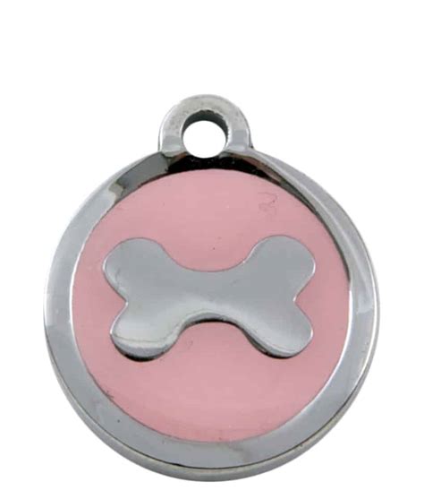 Sweetie Bone Light Pink Pet Id Tag Tafany