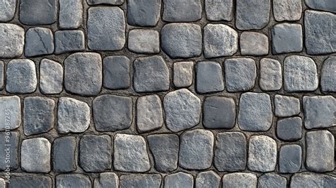 Realistic Top View Of Paving Stone Texture Detailed Surface With