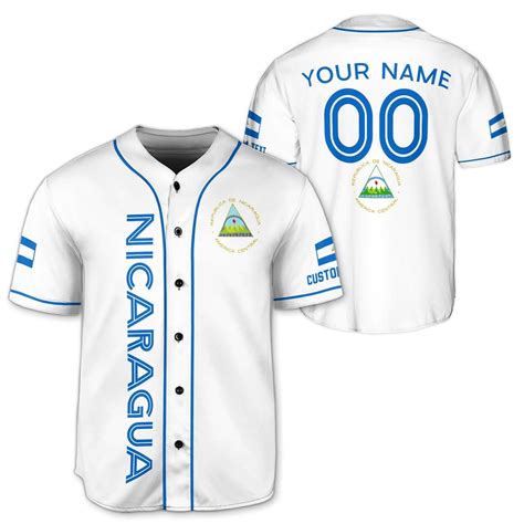 Personalized Nicaragua Baseball Jersey Custom Name Number Nicaragua