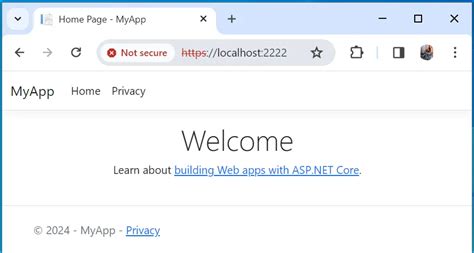 how to use self signed certificate in asp core