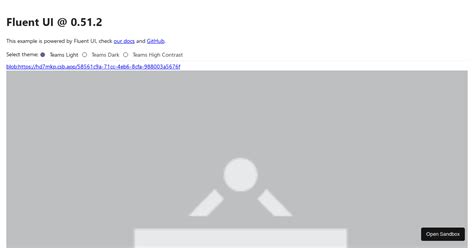 Fluent Ui Example Forked Codesandbox