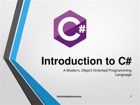 Introduction To C A Modern Programming Language By Infinite Web Solutionspptx