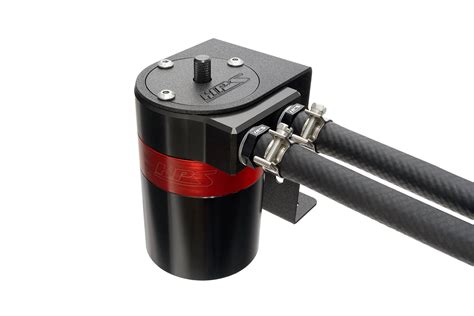 Hps Universal Aluminum Oil Catch Can Kit 38 12 58 Barb Adapters