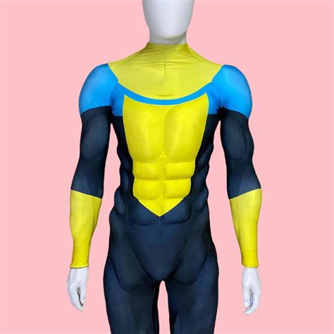 Traje Musculoso Invencible De Mark Grayson Disfraz De Superhéroe