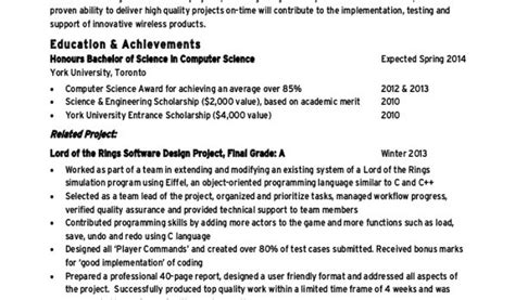 Engineer Resume Computer Science Sample Computer Science Resume 8 Examples In Word Pdf