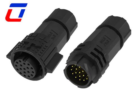 18 Pin Male Female Waterproof Cable Connector M19 Inline Waterproof