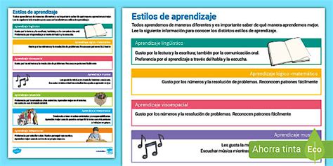 Guía Para Adultos Estilos De Aprendizaje Twinkl