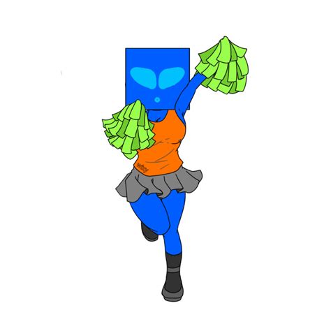 Rule 34 Blue Skin Breasts Creeper Girl Cyan Eyes 9229088