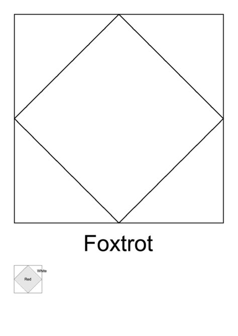Ics Foxtrot Flag Template Printable Pdf Download
