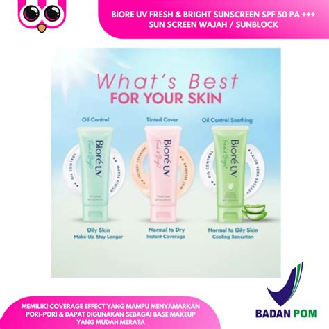 Jual Biore Uv Fresh And Bright Sunscreen Spf 50 Pa Sun Screen Wajah
