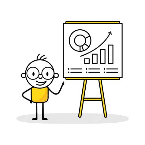 Man Analyzing Data On Chart Board Digital Analysis Concept Vector